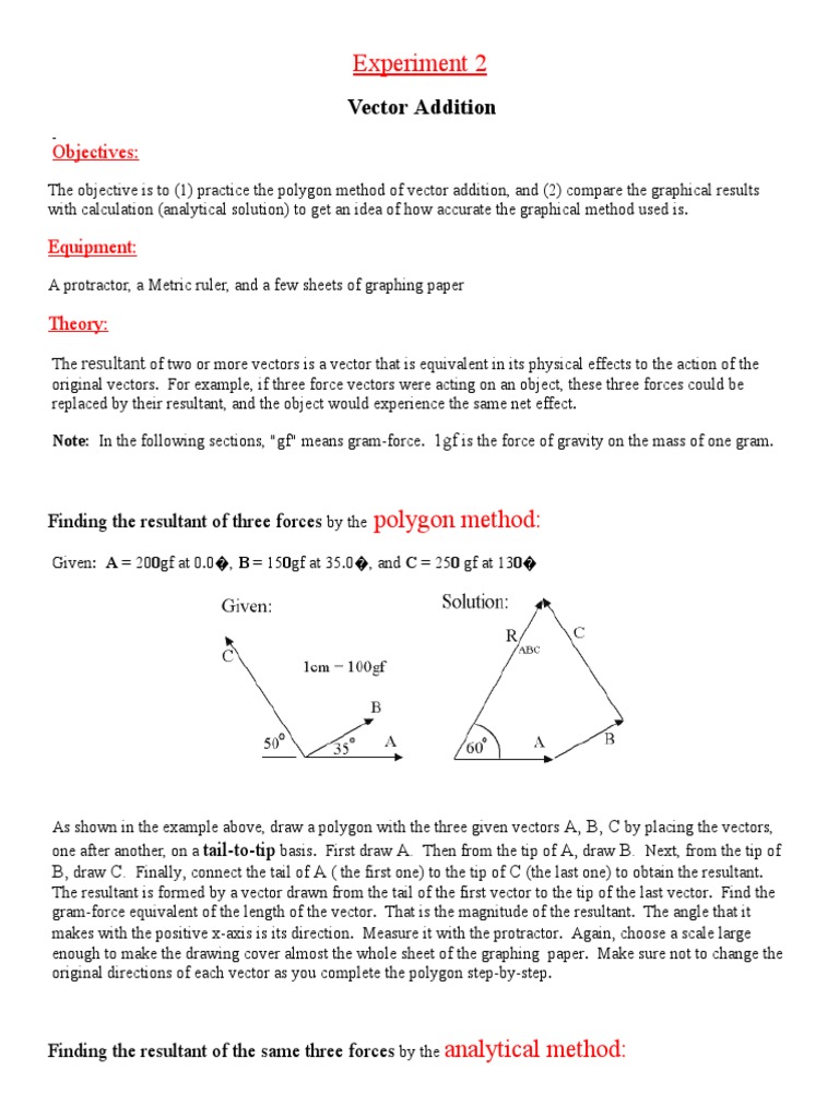 Vector Addition | PDF | Norm (Mathematics) | Euclidean Vector