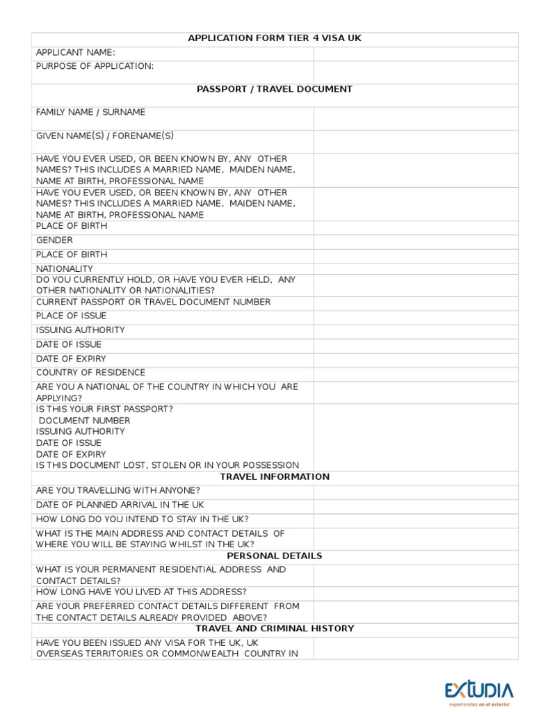 Form Tier 4 UK | PDF | Travel Visa | Passport