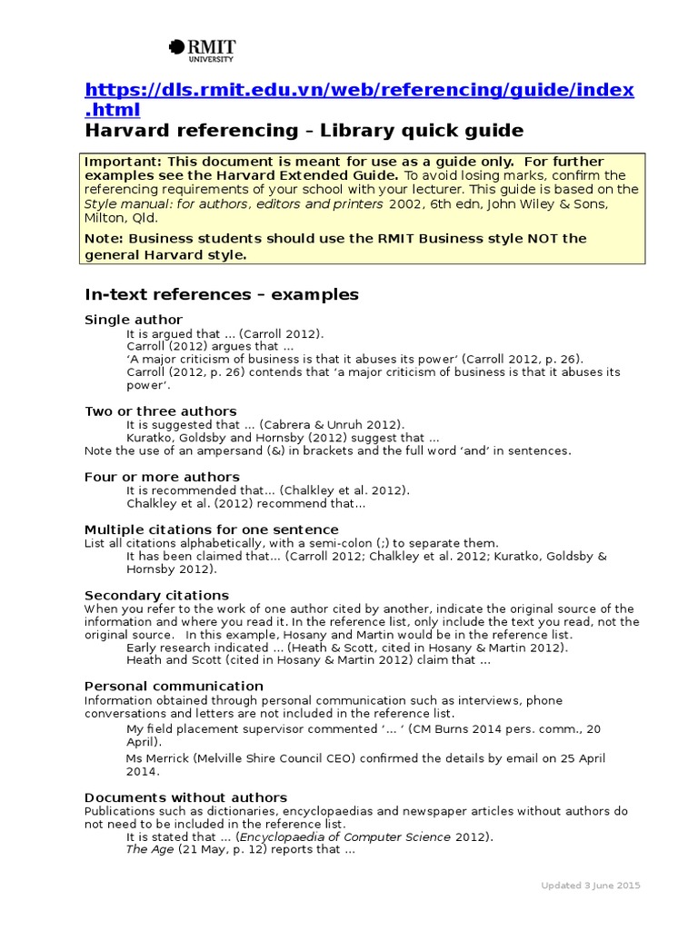 Quick Reference Guide | PDF | Ellipsis | Citation