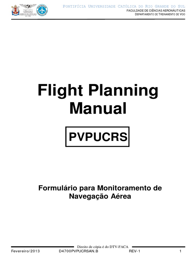 Flight Planning Manual | PDF | Aeronave | Navegação