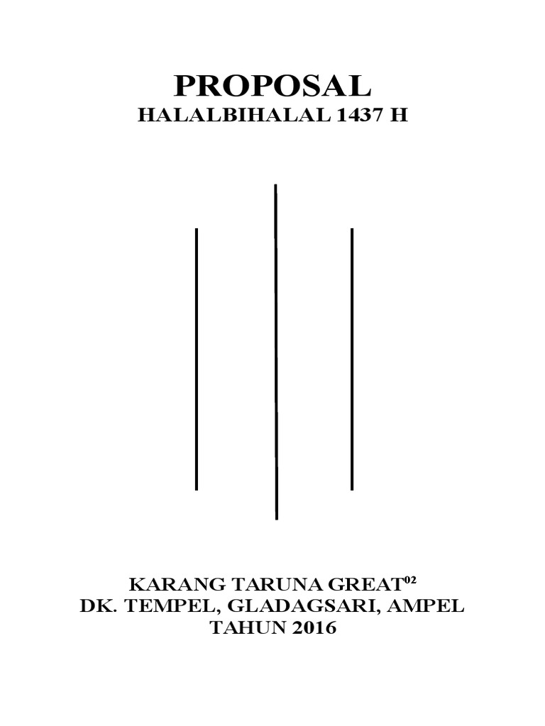 Proposal Halal Bi Halal | PDF