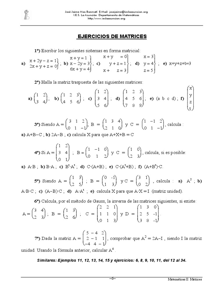 Matrices 545 PDF | PDF