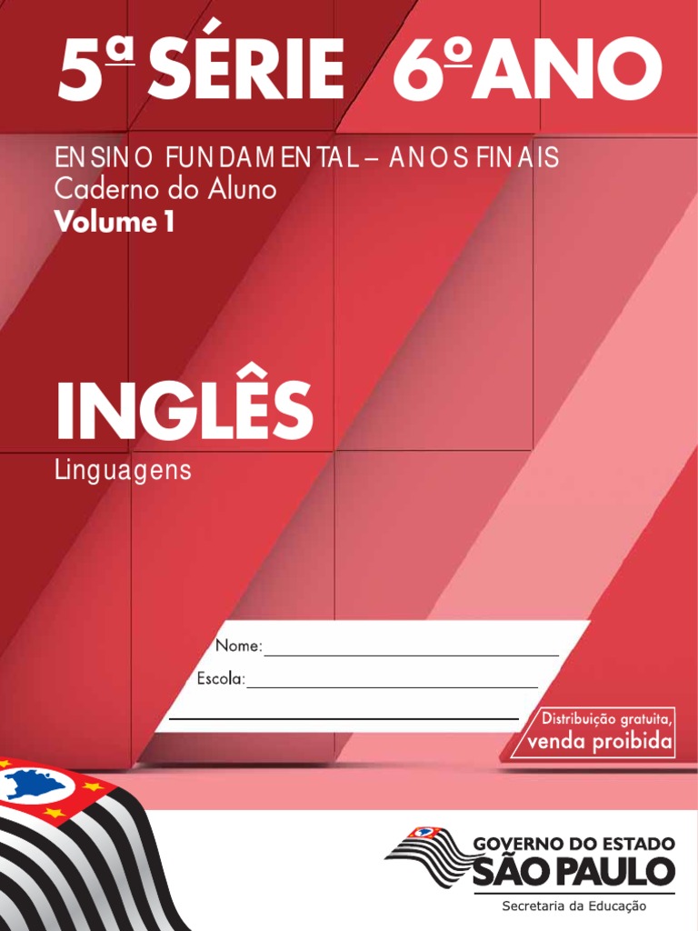 5 Caderno Do Aluno Inglês Vol 1 2014-2017 5S 6A Vol 1 | PDF