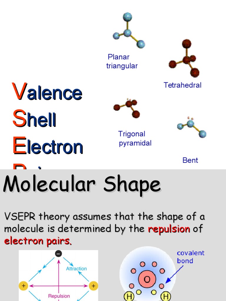 Molecular Shapes Vsepr Theory