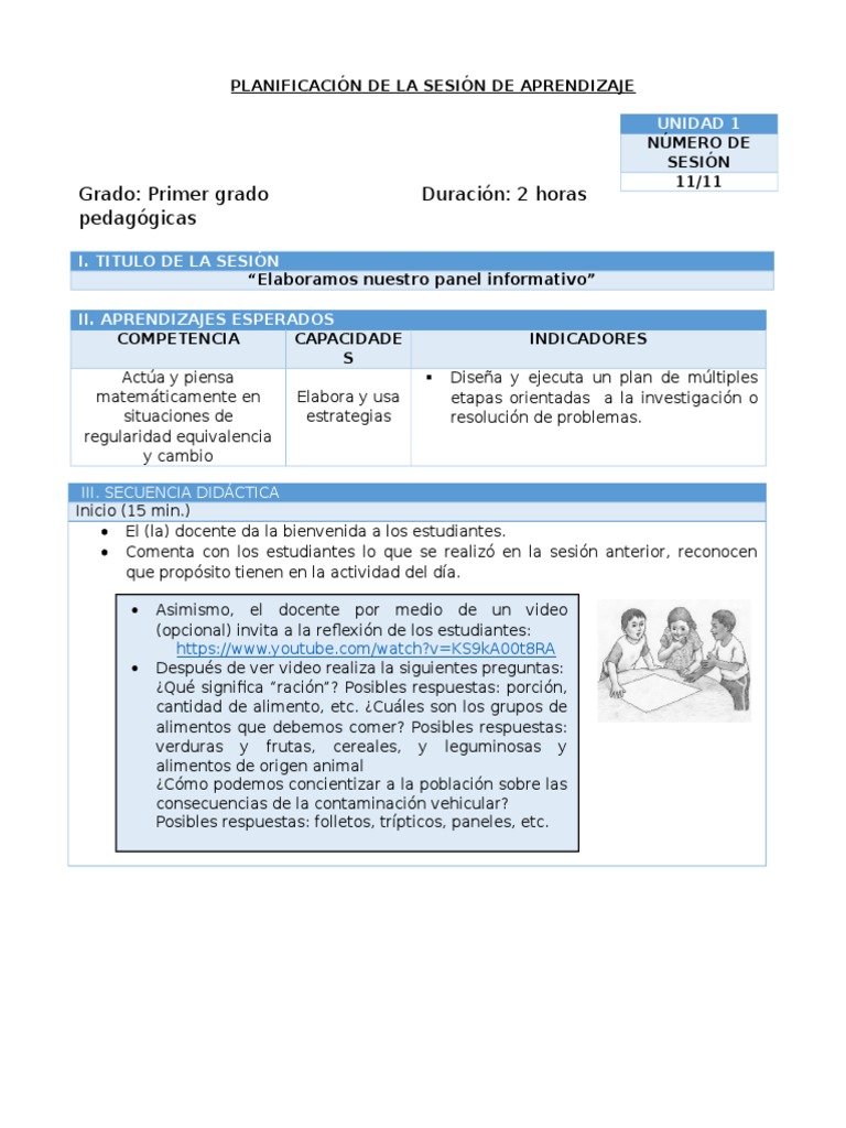 Mat1 U1-Sesion 11 | PDF | Aprendizaje | Maestros