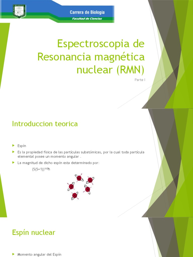 Espectroscopia de Resonancia Magnetica Nuclear (RMN) | PDF | Resonancia ...