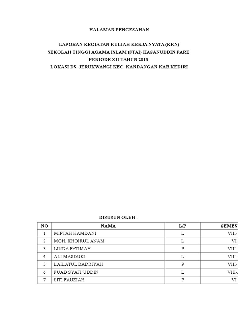 Contoh Proposal KKM | PDF