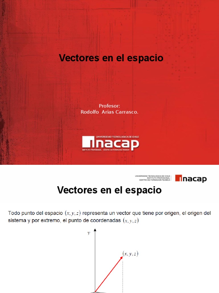 Vectores en 3D | PDF | Vector Euclidiano | Álgebra