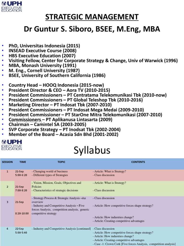 Strategic Management - GSS PDF | PDF | Competitive Advantage | Strategic Management