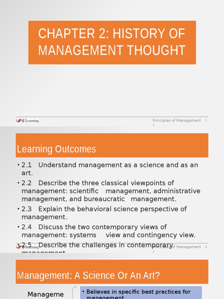 Evolution of Management Thought | PDF | Motivation | Motivational