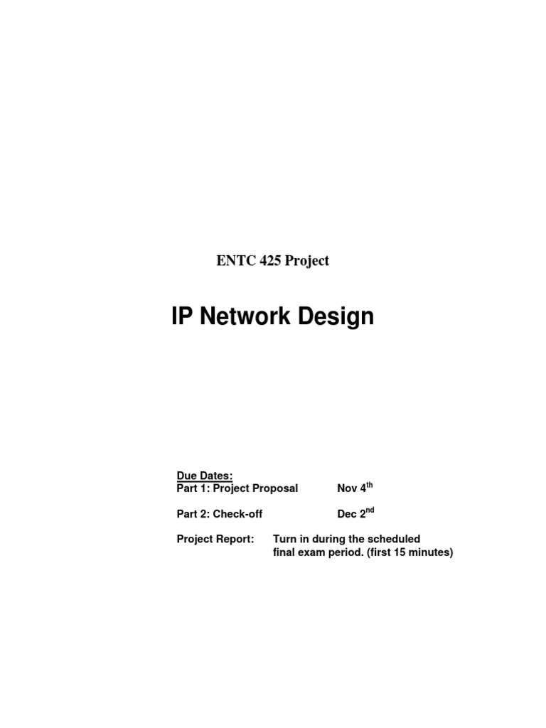 IP Network Design | PDF | Ip Address | Computer Network