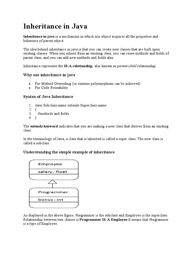 Inheritance, Polymorphism, Interface, Package in Java | PDF | Inheritance (Object Oriented ...