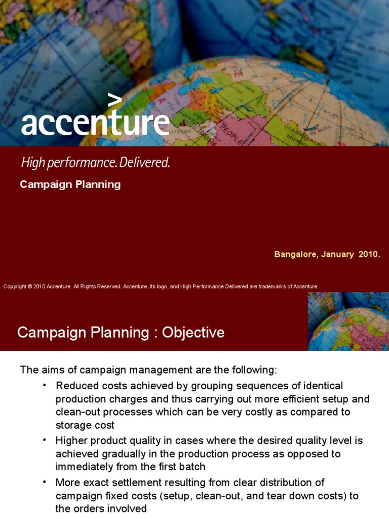 Campaign Planning-APO-PPDS | PDF | Program Optimization | Areas Of ...
