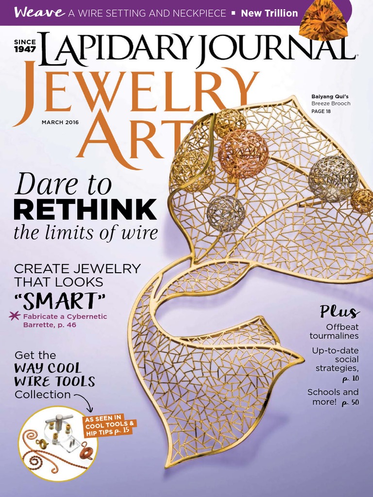 Lapidary Journal Jewelry Artist - March 2016 | PDF | Instagram | Pinterest