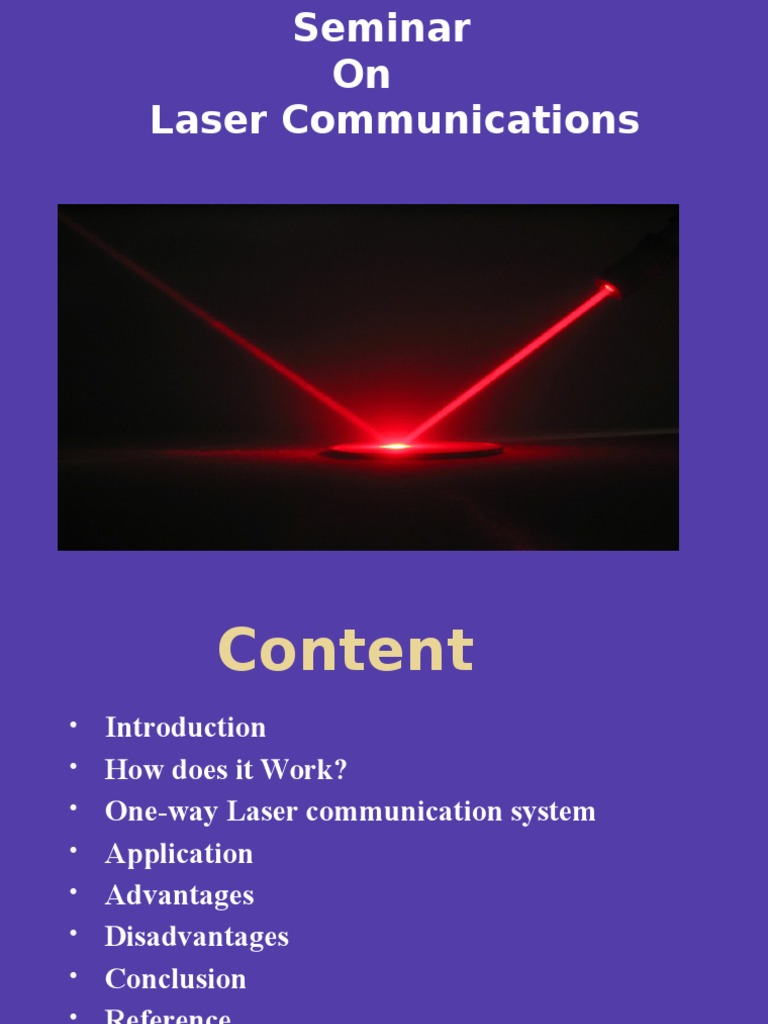 Overview of Laser Communication Systems | PDF | Detector (Radio) | Laser