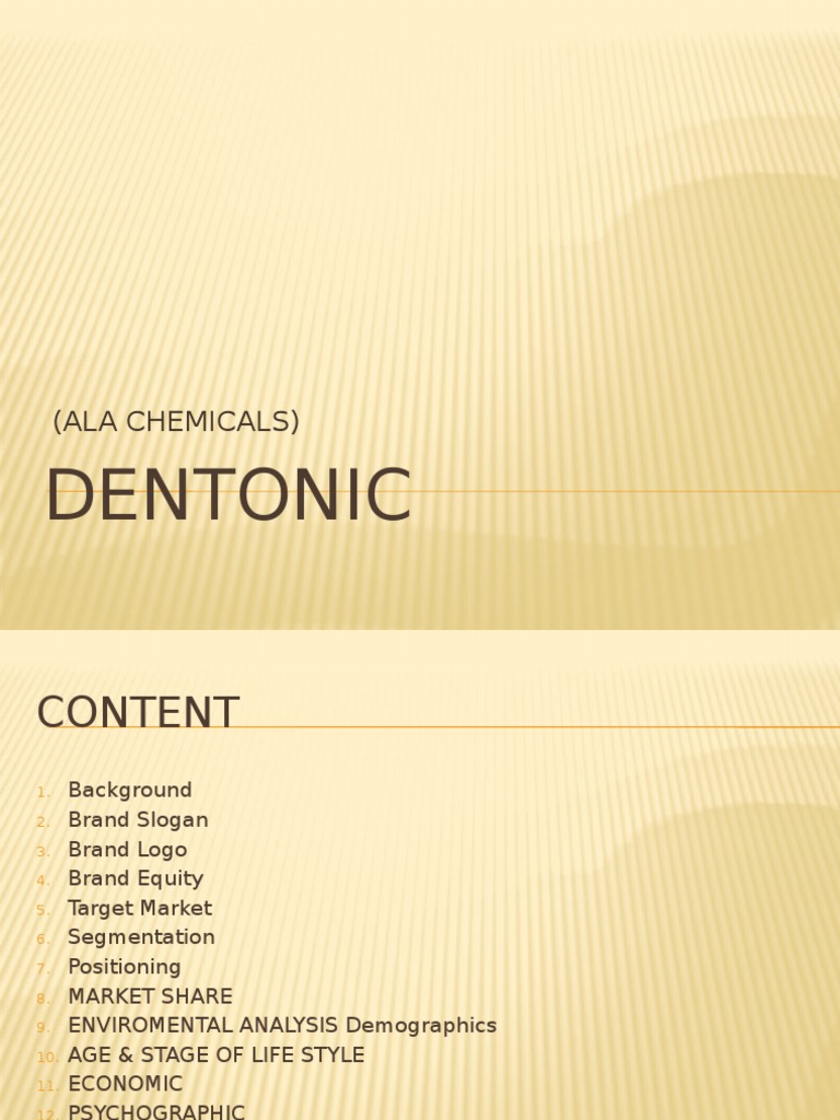 DENTONIC Tooth Powder | PDF | Market Segmentation | Oral Hygiene