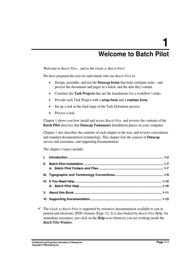 2006 Datacap BPChap1 Welcome | PDF | Icon (Computing) | Computer File