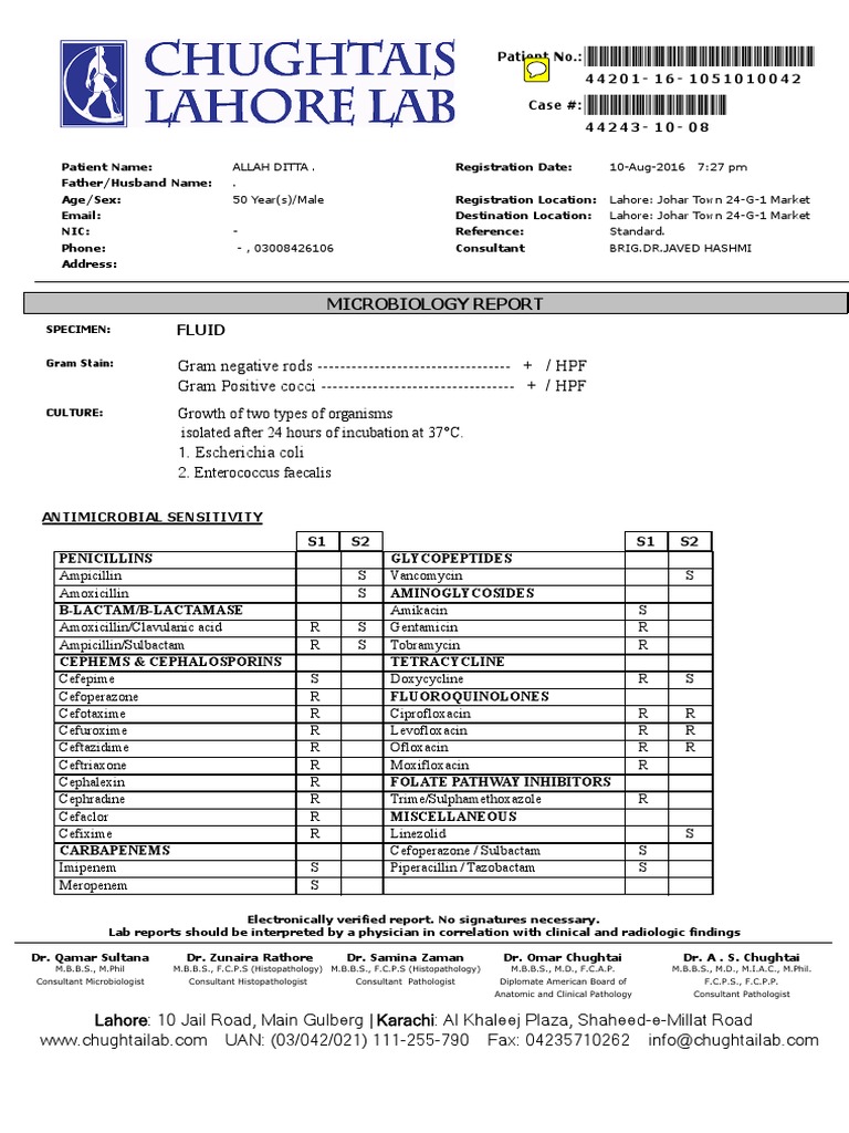 ReportViewer Aspx PDF | PDF | Pathology | Antibiotics