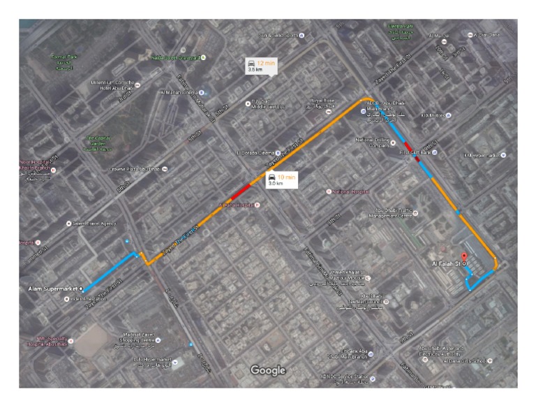 Alam Supermarket - Abu Dhabi To Al Falah ST - Abu Dhabi - Google Maps1 | PDF