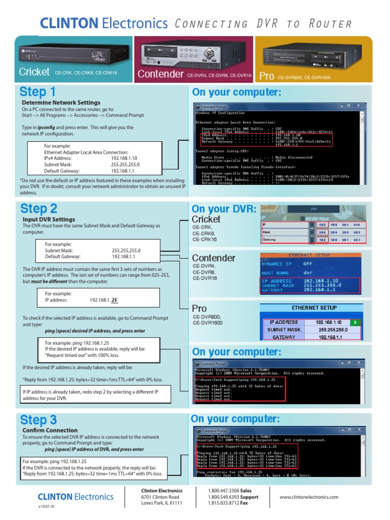 DVR Networking | PDF | Ip Address | Computer Network