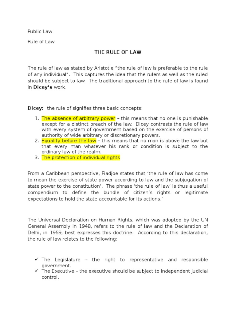 Understanding the Rule of Law Concepts | PDF | Rule Of Law | Remand ...