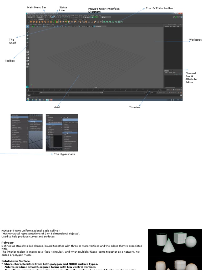 Maya Basics - Terminology | PDF | Shape | 3 D Modeling