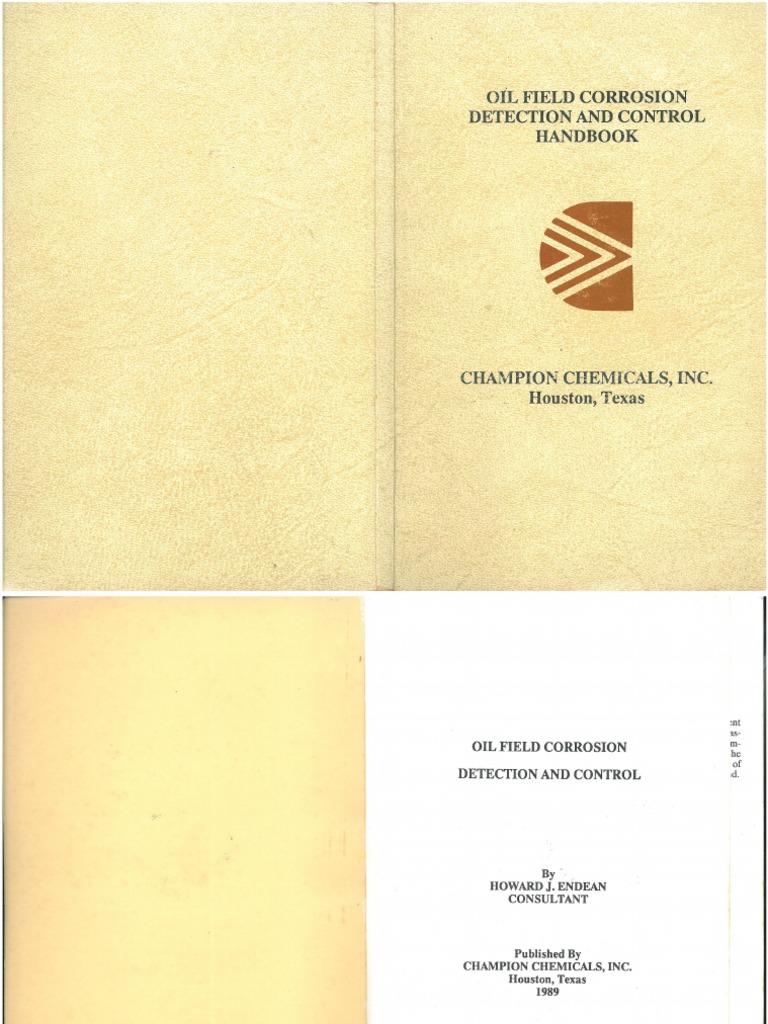 Oil Field Corrosion Control Handbook | PDF | Corrosion | Electrochemistry