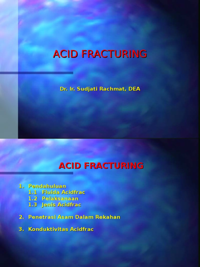 Acid Fracturing | PDF
