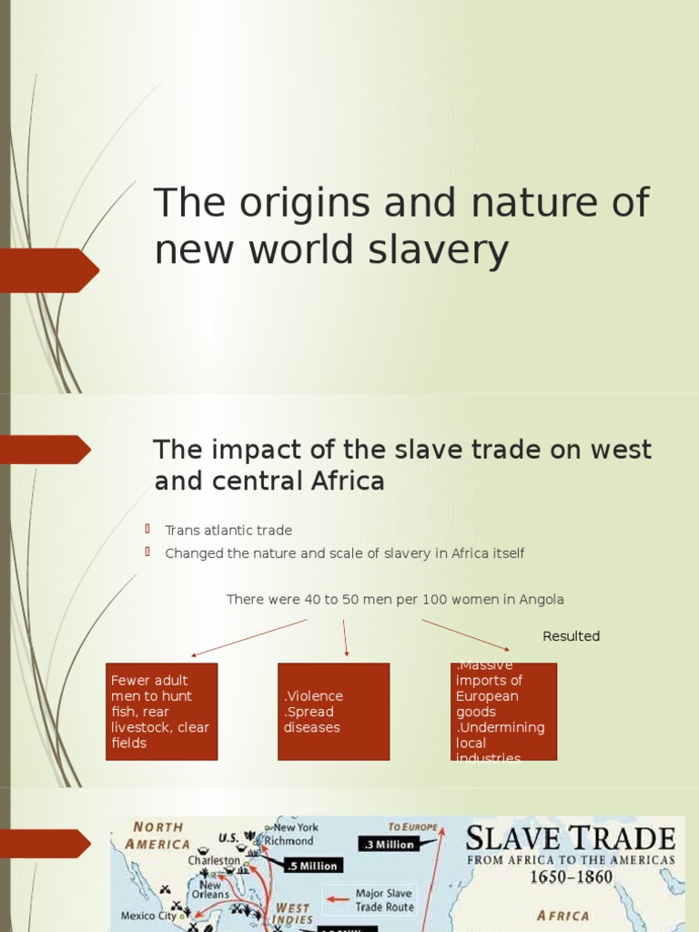 The Origins and Nature of New World Slavery | PDF | Slavery | Racism