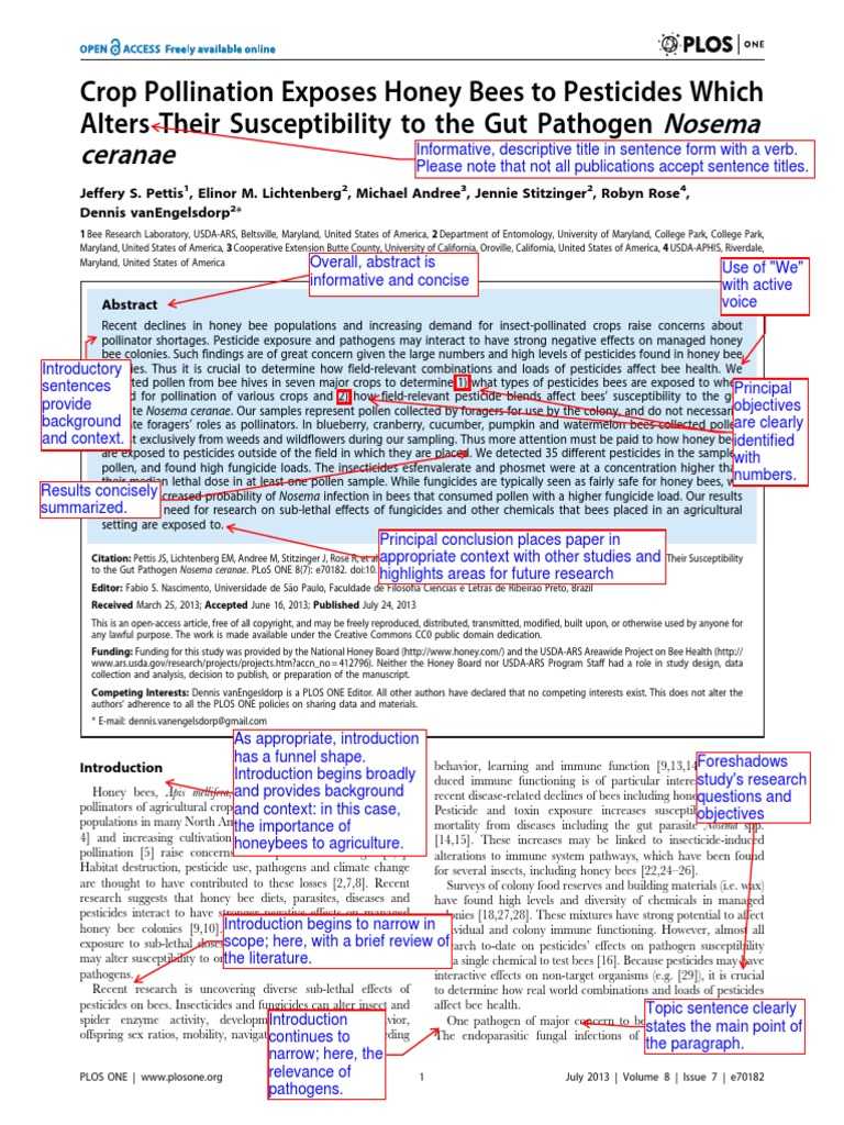 Annotated Journal Article 1 | PDF | Honey Bee | Pesticide