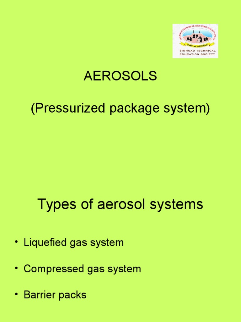 Aerosol | PDF | Aerosol | Foam