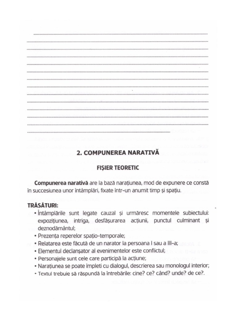 Compunerea Narativa | PDF