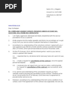 PLDT Termination Letter | PDF