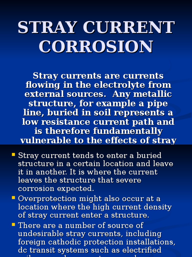 Stray Current Corrosion | Anode | Electric Current