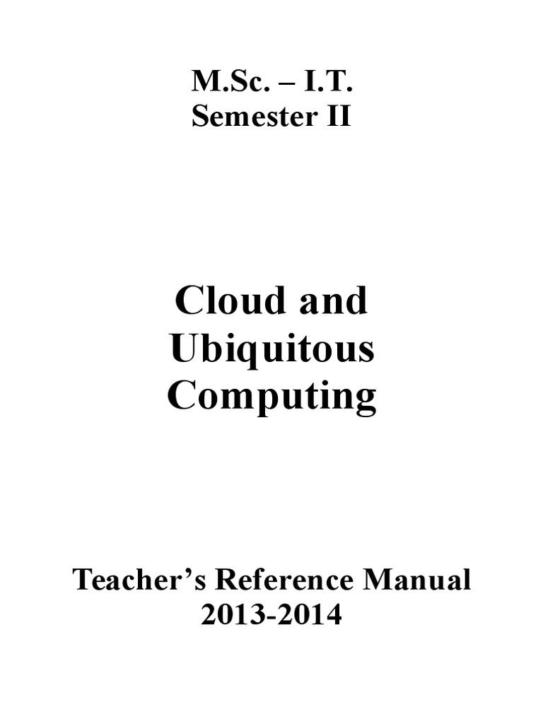 Cloud and Ubiquitous Computing Practical Manual | PDF | Computer ...