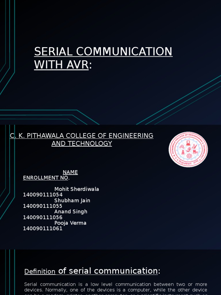 Serial Communication With Avr | PDF | Electronic Engineering | Computer Architecture