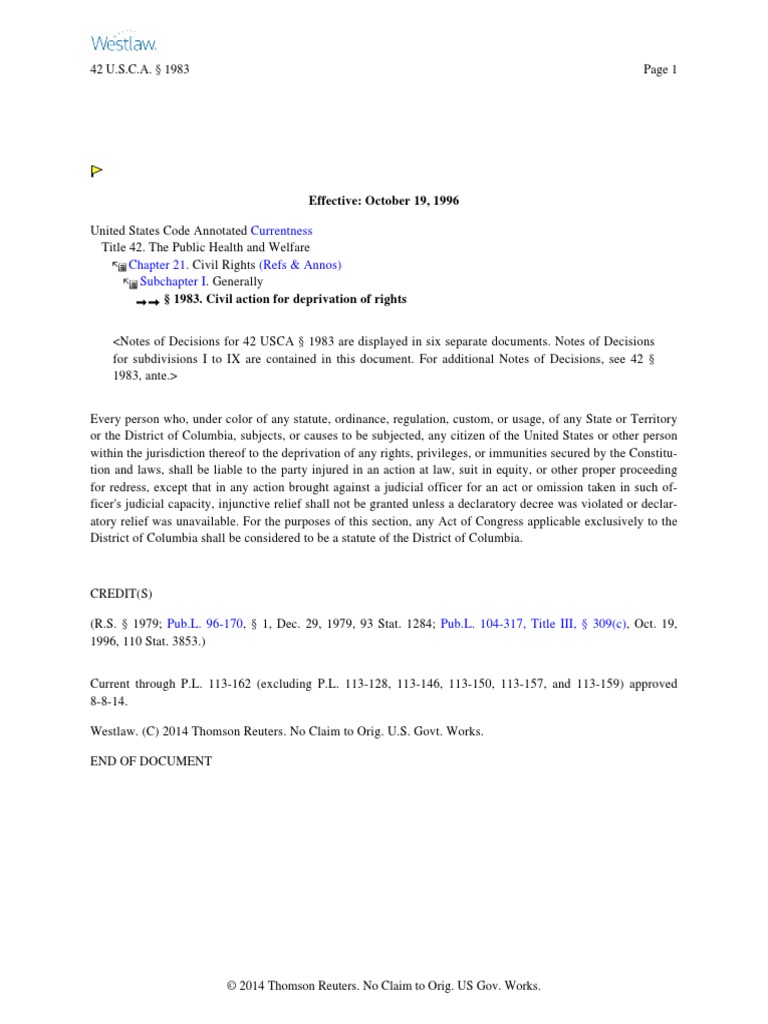 Effective: October 19, 1996: Currentness (Refs & Annos) Subchapter I | PDF