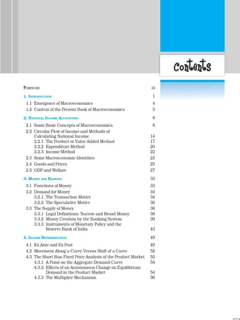 class-12-macroeconomics.pdf | Macroeconomics | Economics