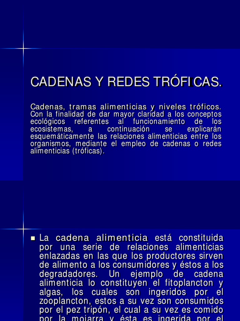 4 Lectura Cadenas y Redes Tróficas | PDF | Red alimentaria | Ecología