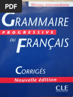 Grammaire Progressive Du Français Niveau Intermédiaire - Avec 600 ...