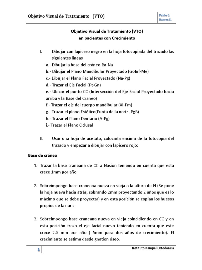 Vto Paso A Paso PDF | PDF | Ortodoncia | Boca