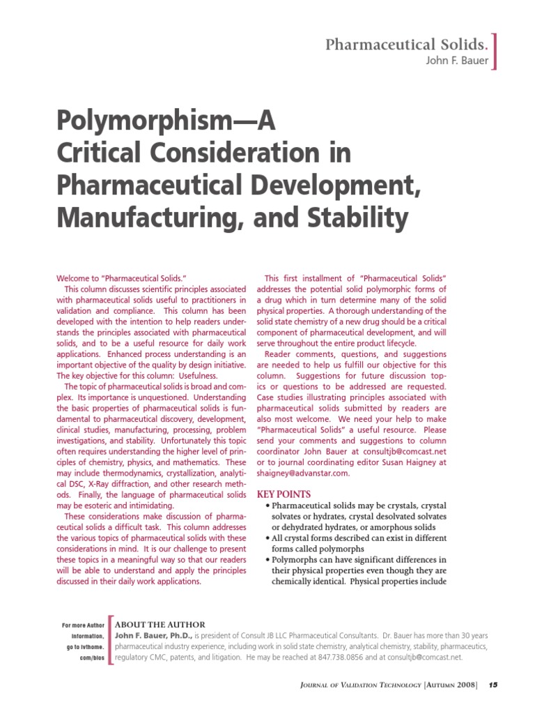 Polymorphism 01 | PDF | Crystal | Solvation