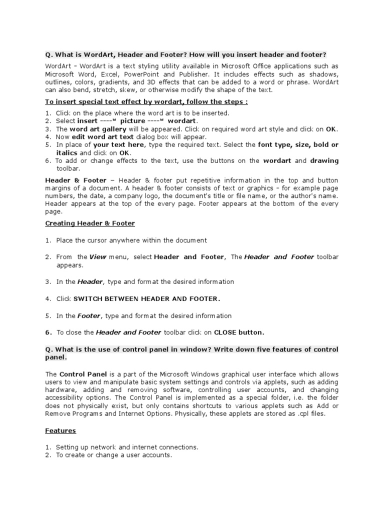 Word Assign | Microsoft Word | System Software