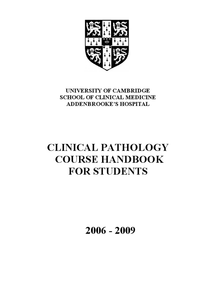 Clinical Pathology Course Handbook 2006-2009 | PDF | Pathology | Autopsy