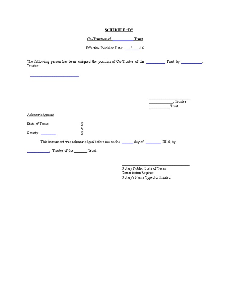 Schedule D | PDF | Finance & Money Management