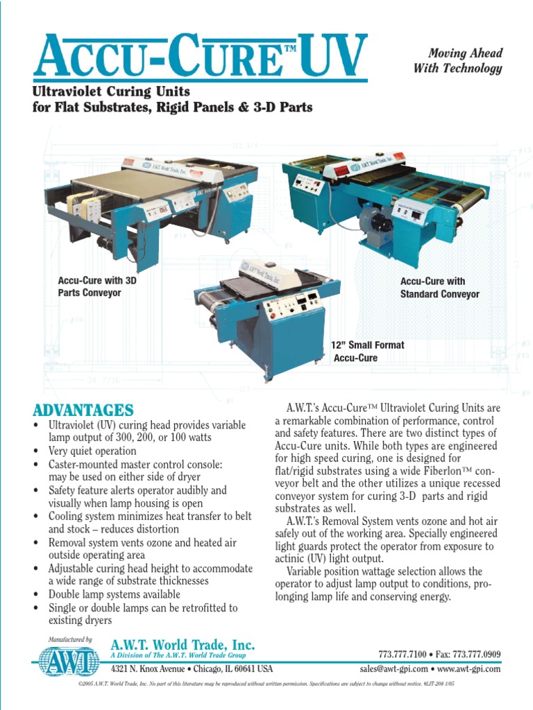 Accu CureUV PDF | PDF | Ultraviolet | Clothes Dryer