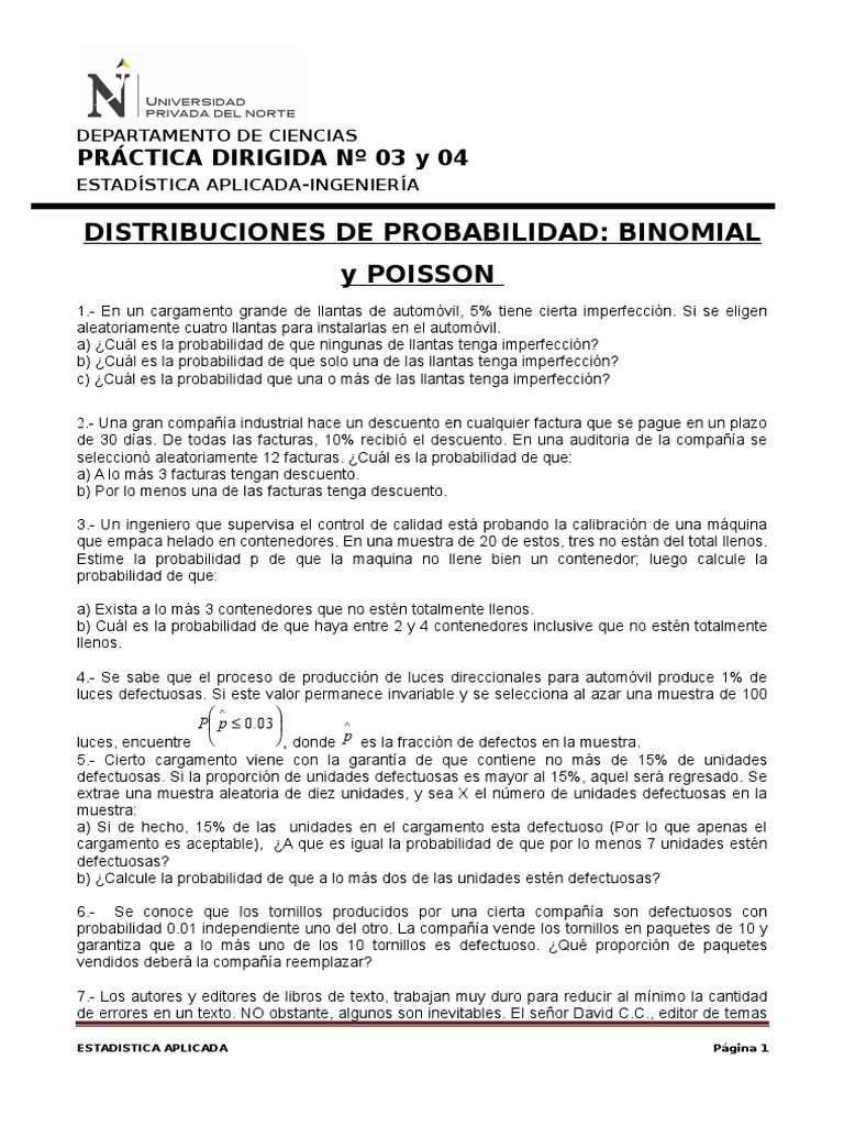 Binomial y Poisson | PDF | Distribución de veneno | Enseñanza de matemática