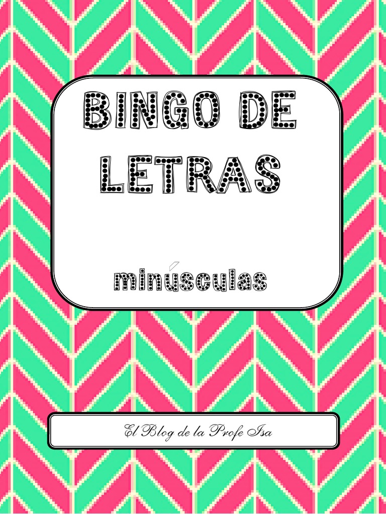 Bingo de Letras - Minúsculas | PDF