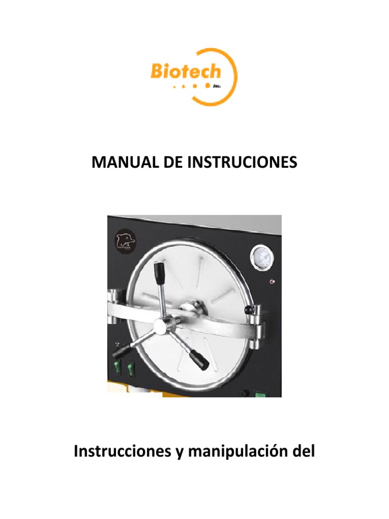Manual Autoclave | Naturaleza | Tecnología (General)