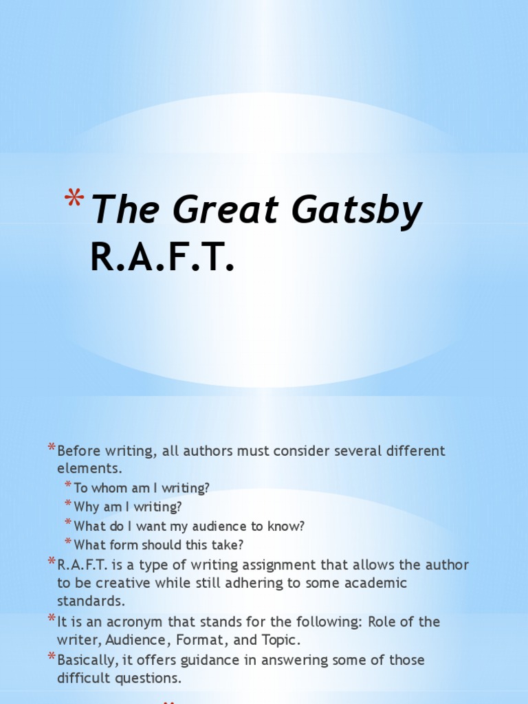 Gatsby Chapter 7 Activity | PDF | Communication